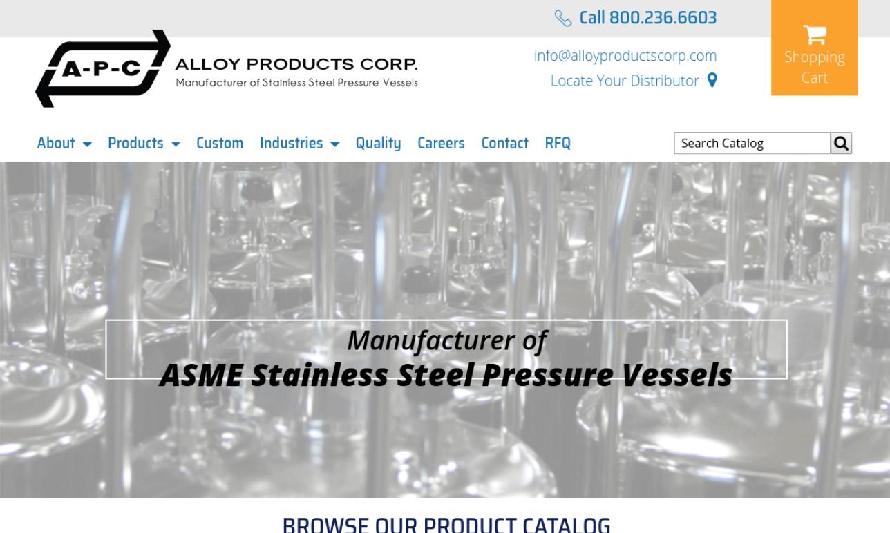 Alloy Products Corp. | Pressure Vessels