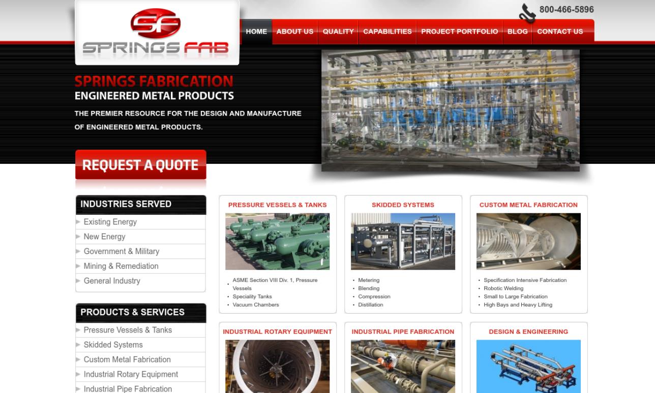 Springs Fabrication, Inc. | Pressure Vessels