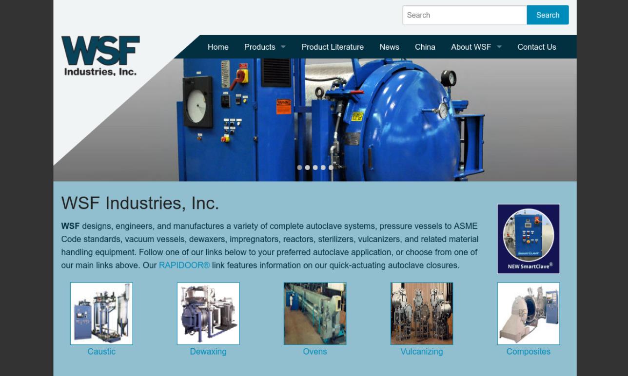WSF Industries, Inc. | Pressure Vessels